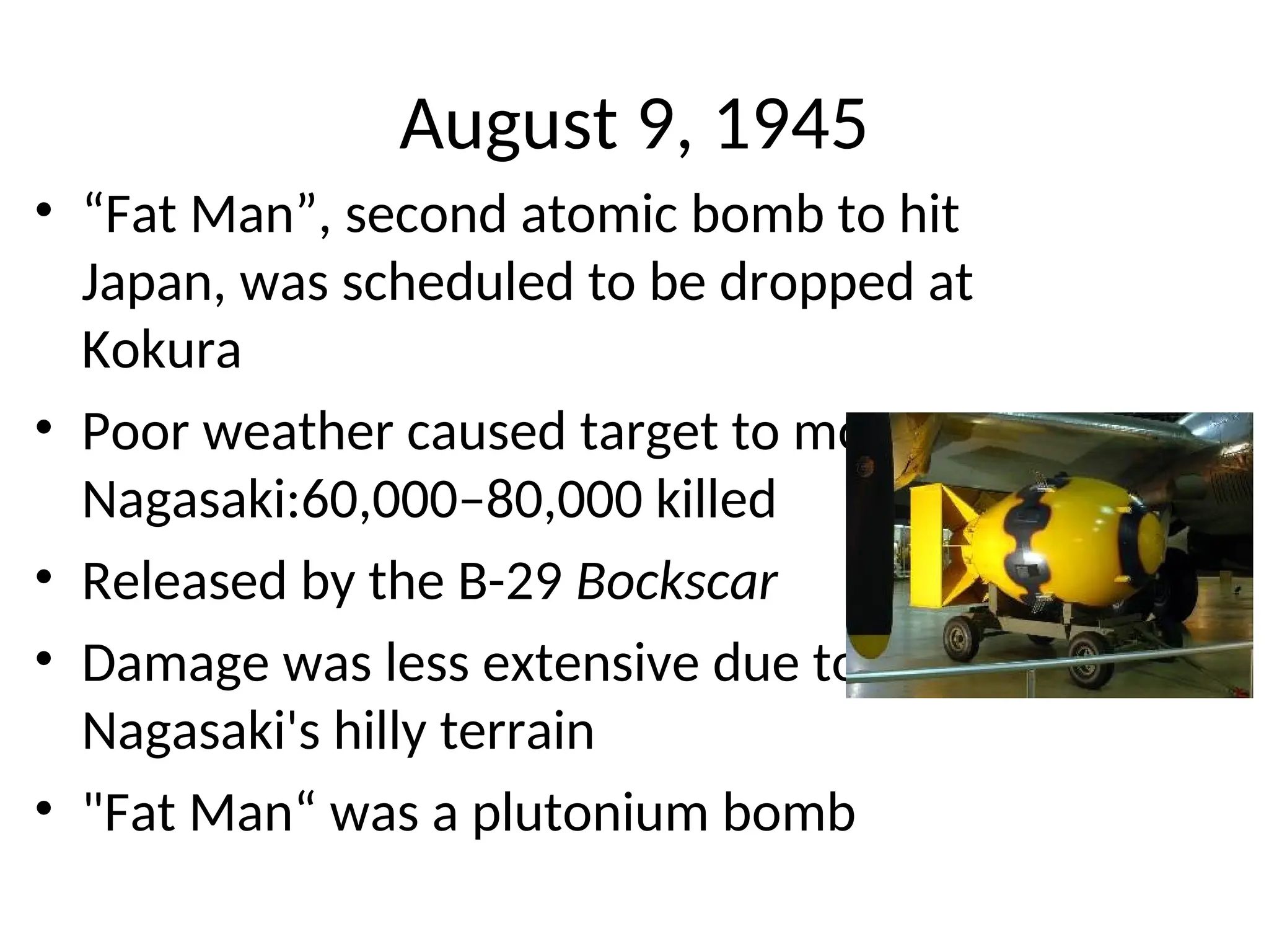 The Atomic Bombs, powerpoint presentation | PPT