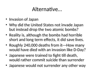 The Atomic Bombs, powerpoint presentation | PPT