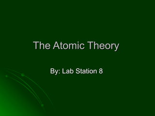 The atomic theory | PPT