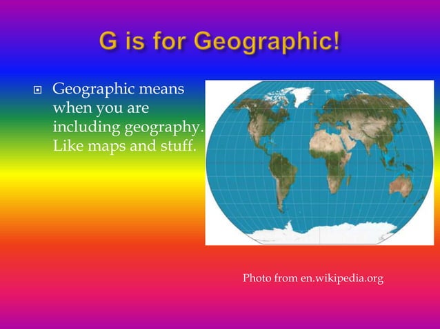 The a to z geography words | PPT