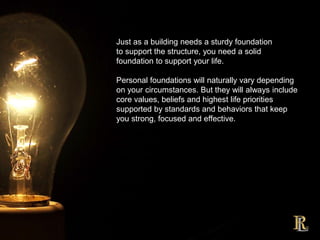 The A To Z Guide For Building A Strong Personal Foundation | PDF