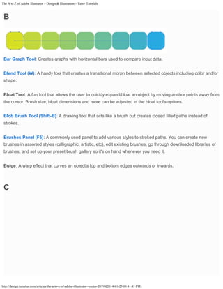The A to Z of Adobe Illustrator – design & illustration | PDF