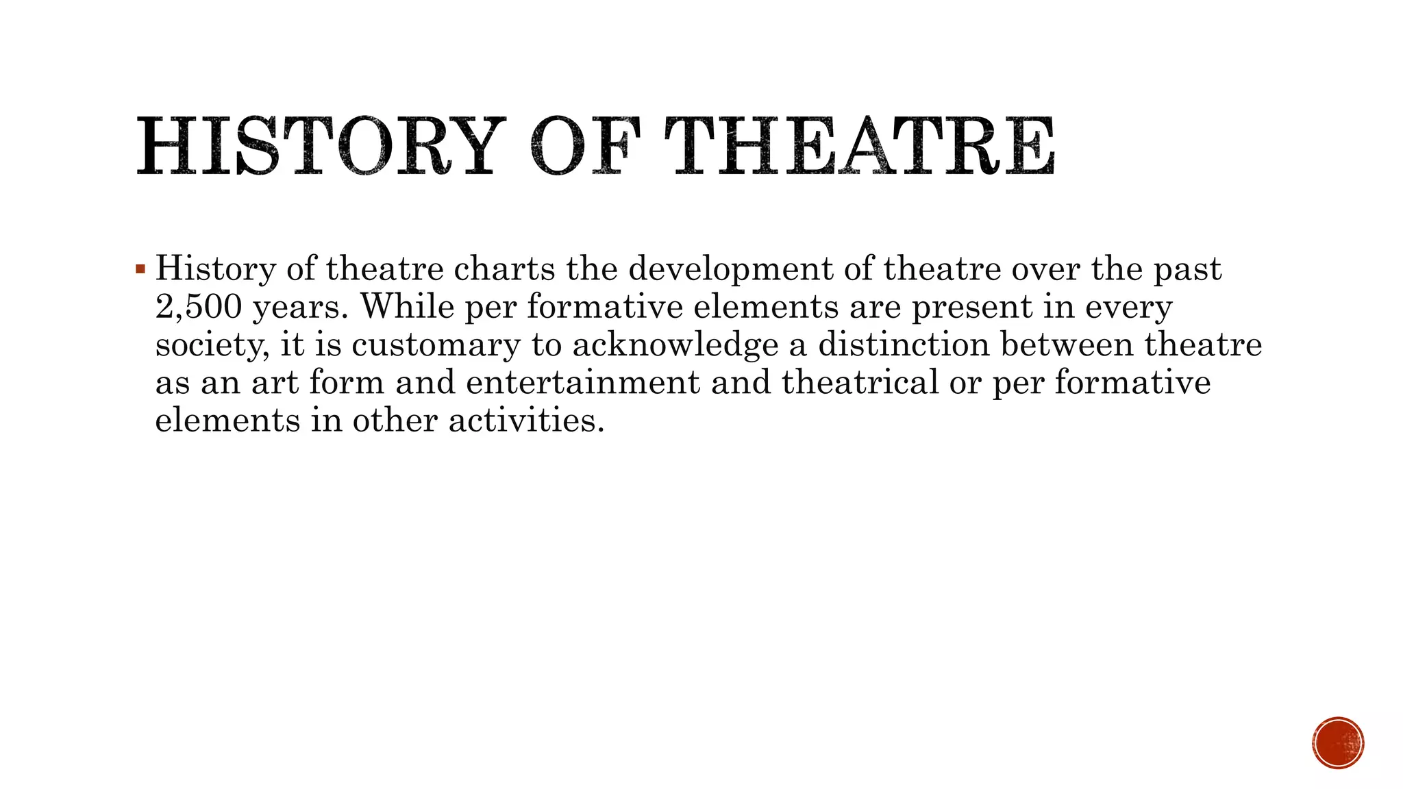 Theatre | PPTX