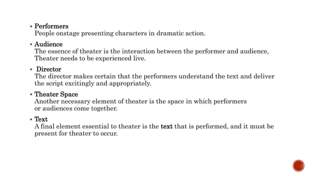 Theatre | PPTX