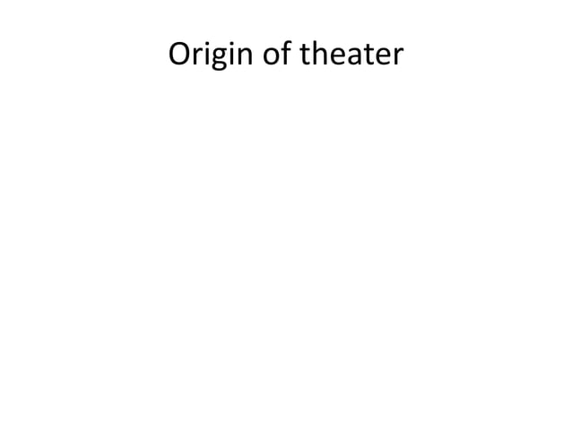 Theatre | PPTX