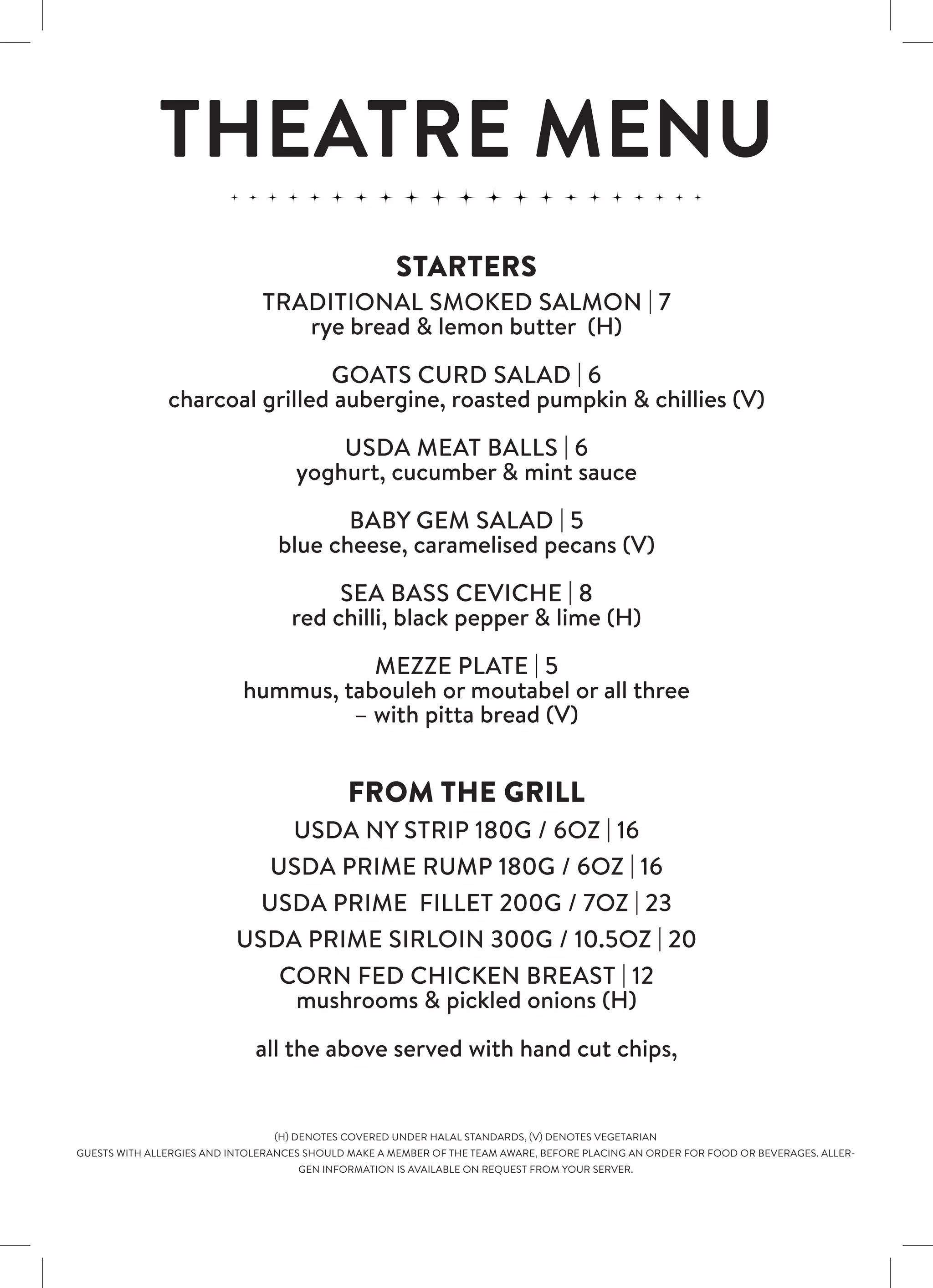 Hippodrome Theater Menu | PDF
