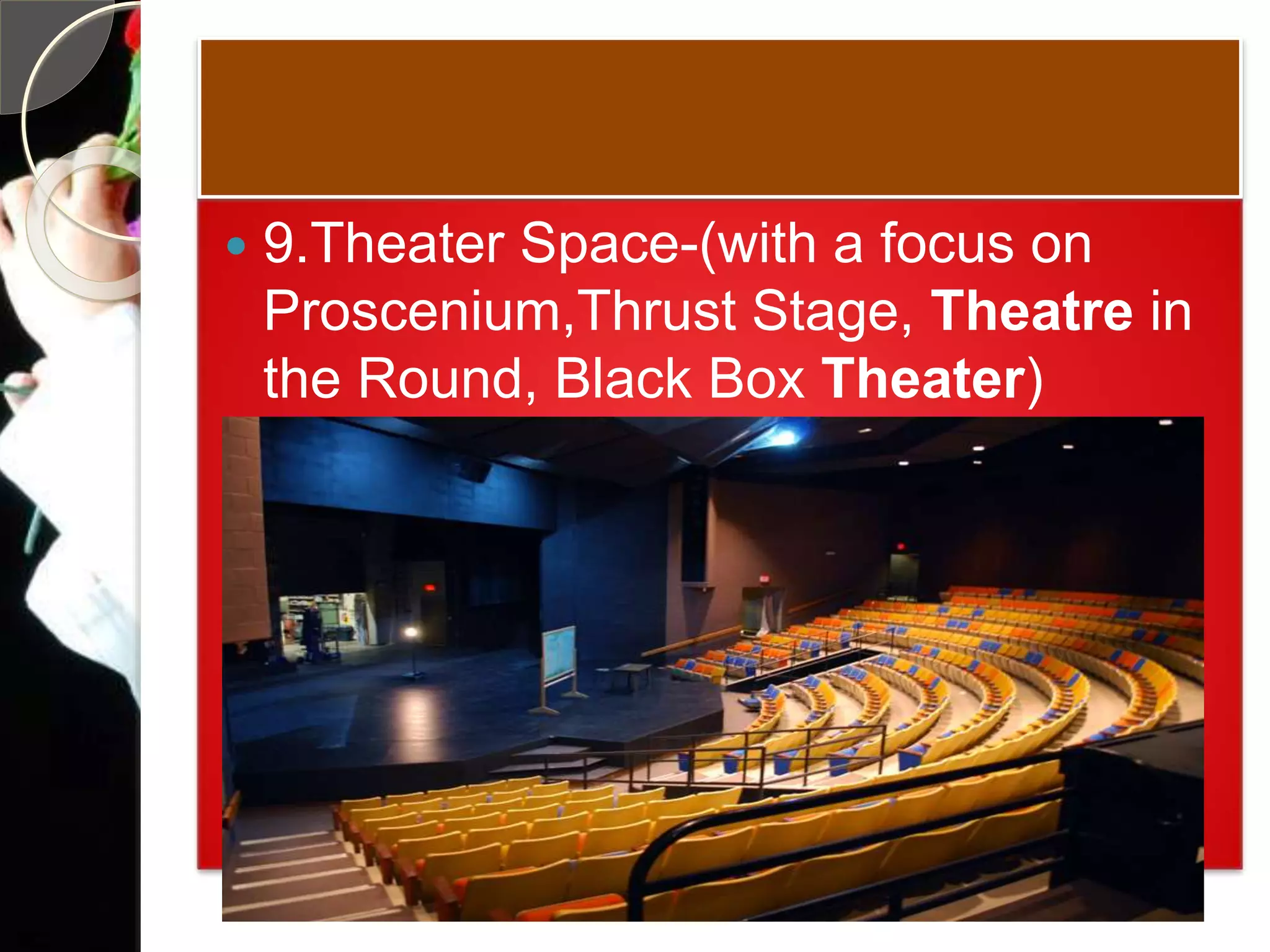 Theatre and performance arts on stage and on | PPTX