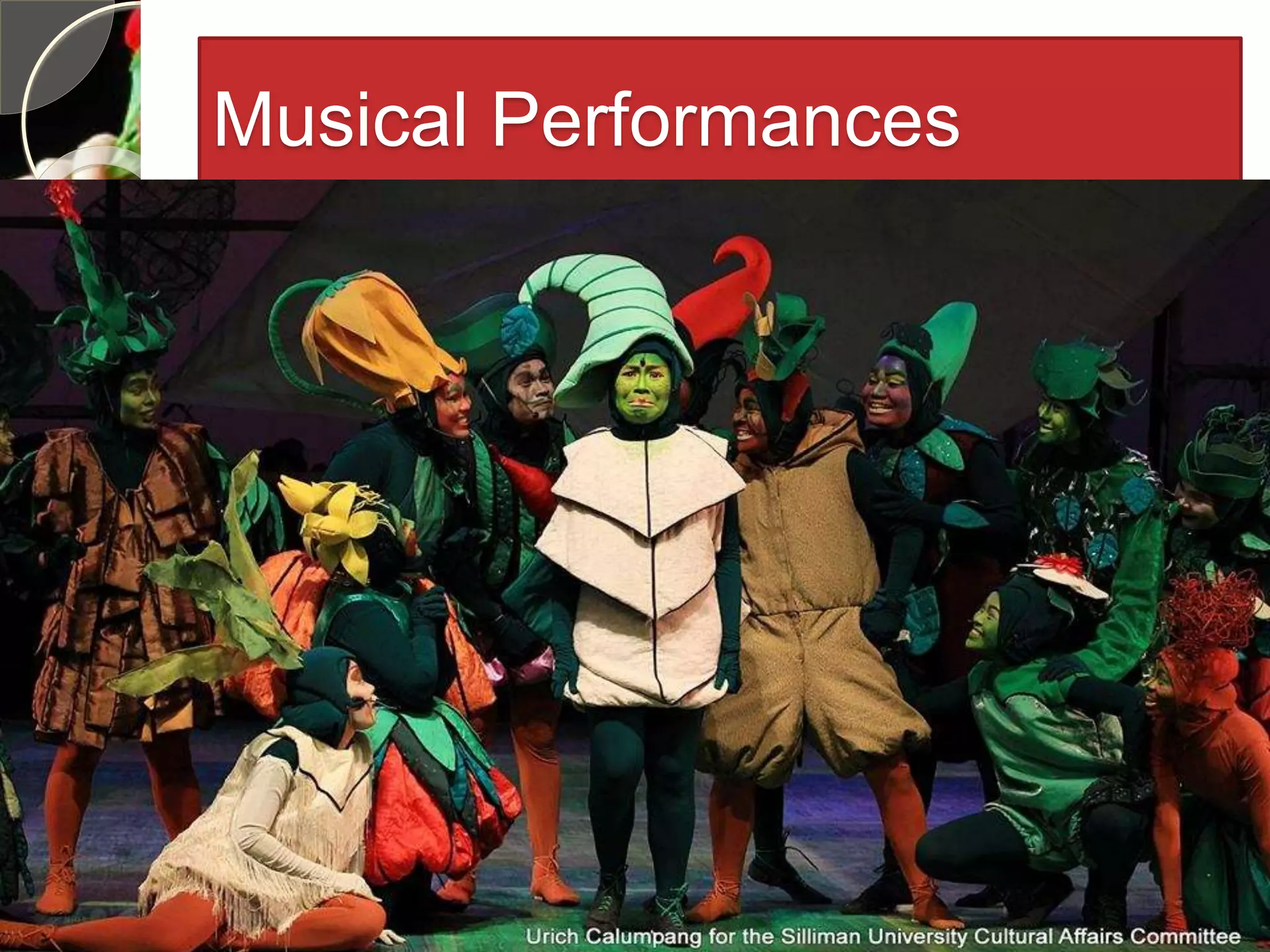 Theatre and performance arts on stage and on | PPTX