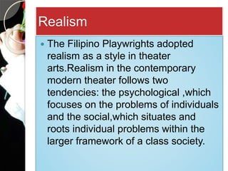 Theatre and performance arts on stage and on | PPTX