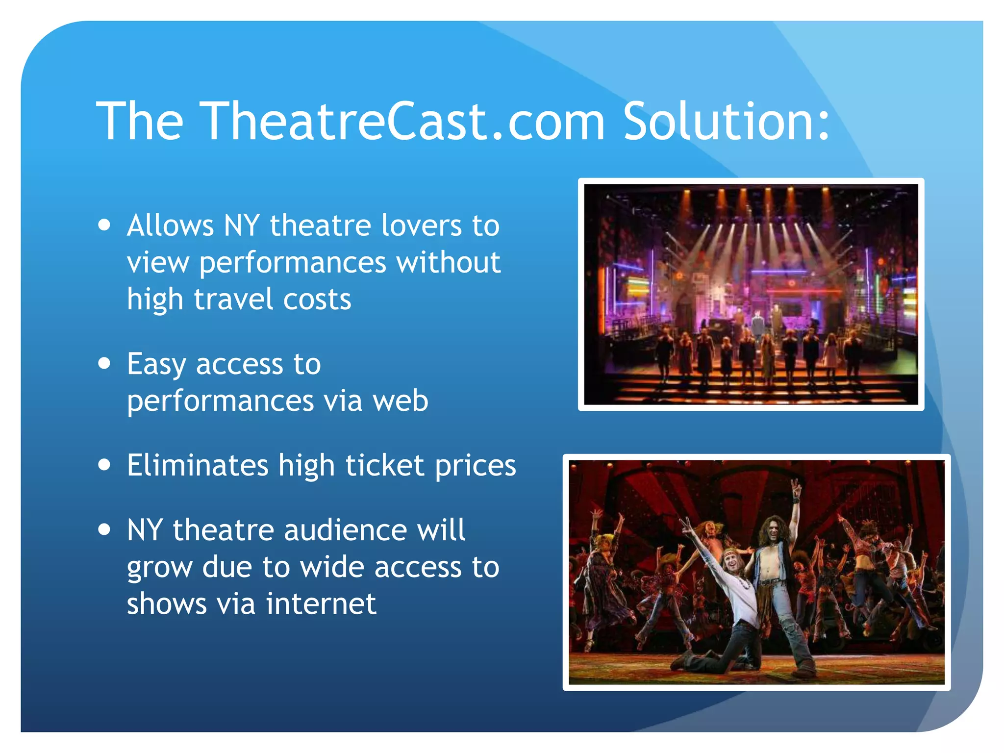 Theatre cast Business Plan Presentation | PPT