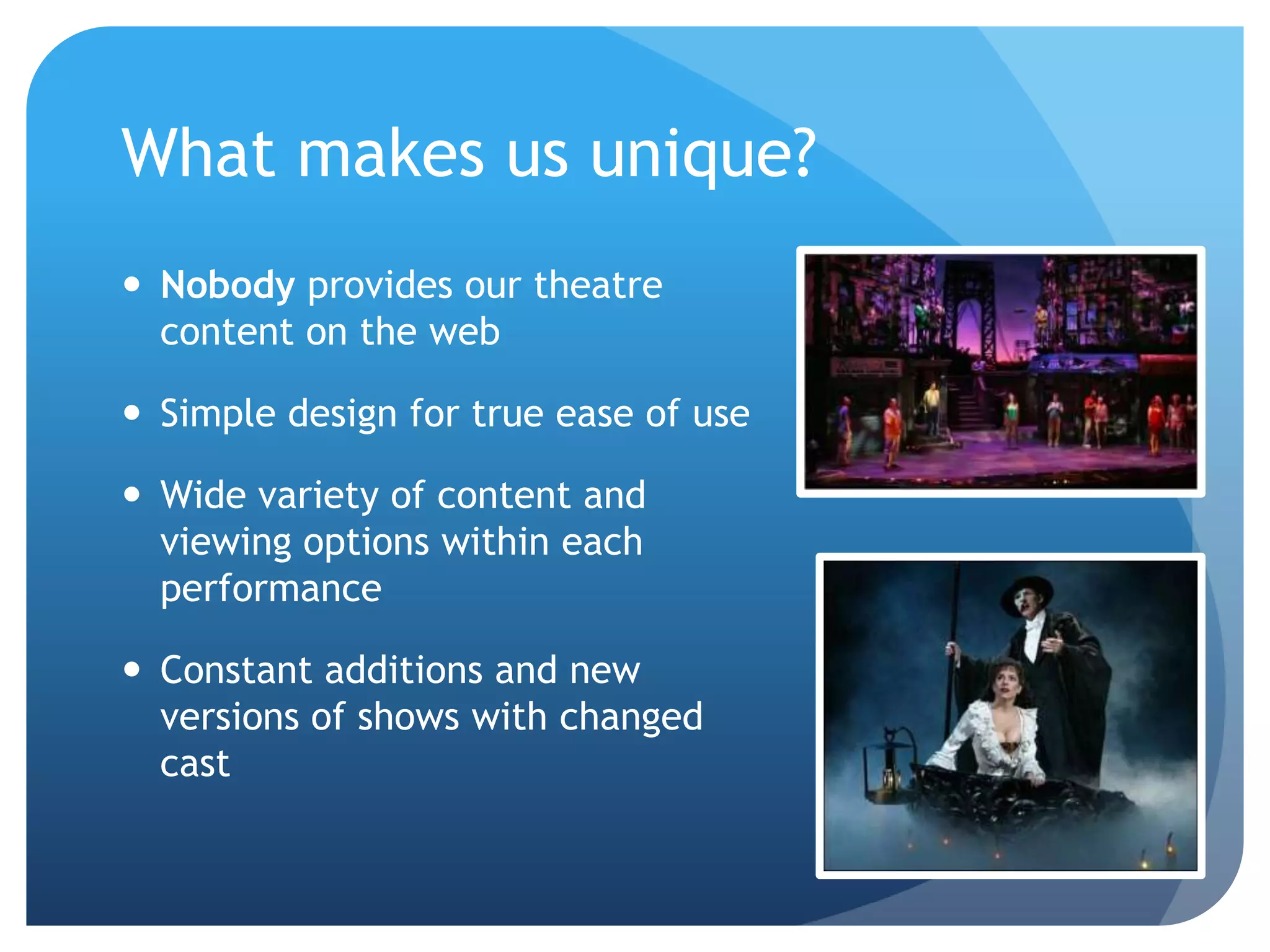 Theatre cast Business Plan Presentation | PPT