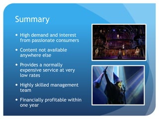 Theatre cast Business Plan Presentation | PPT