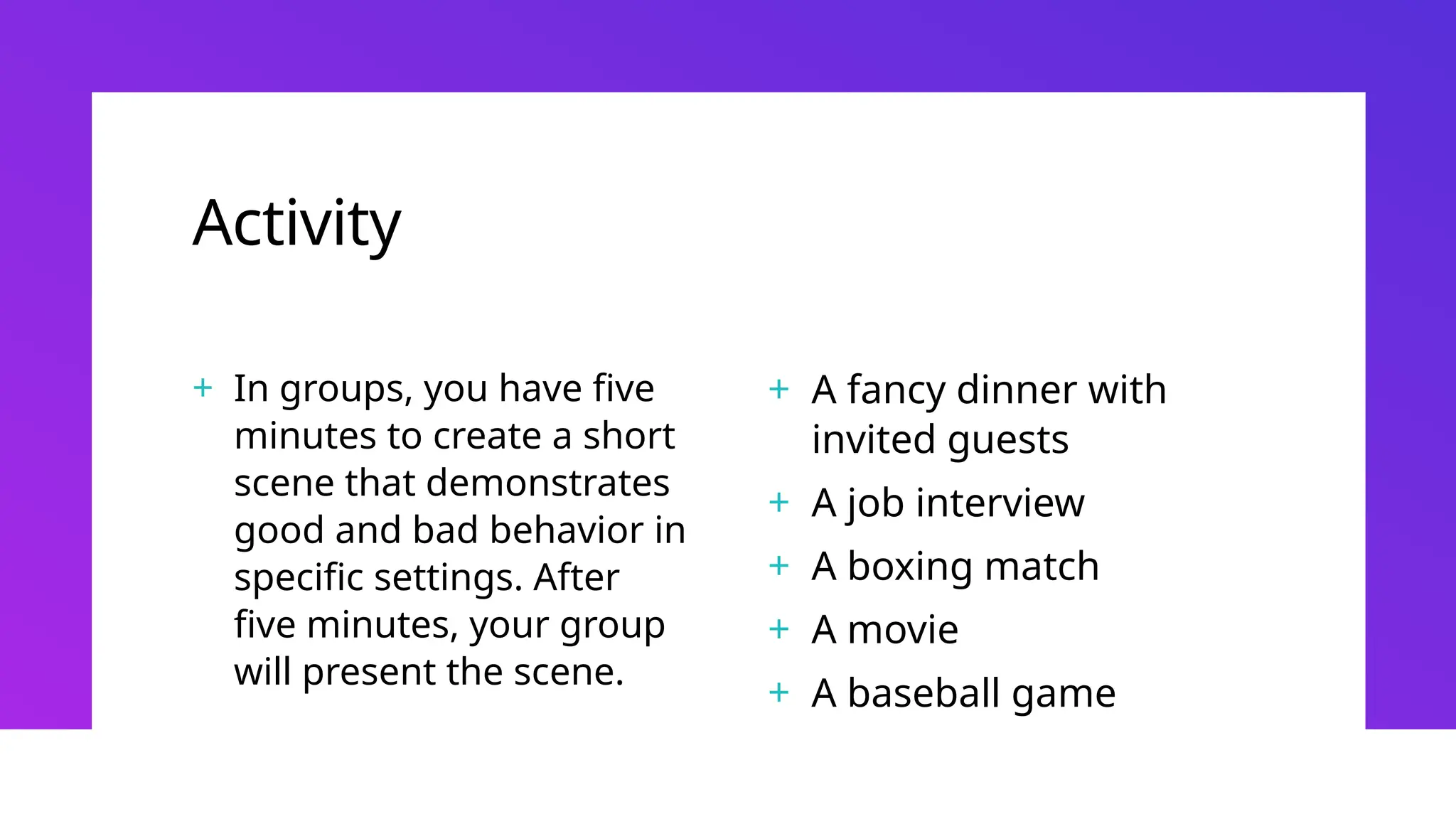 Theatre Etiquette introduction - lesson 1.pptx