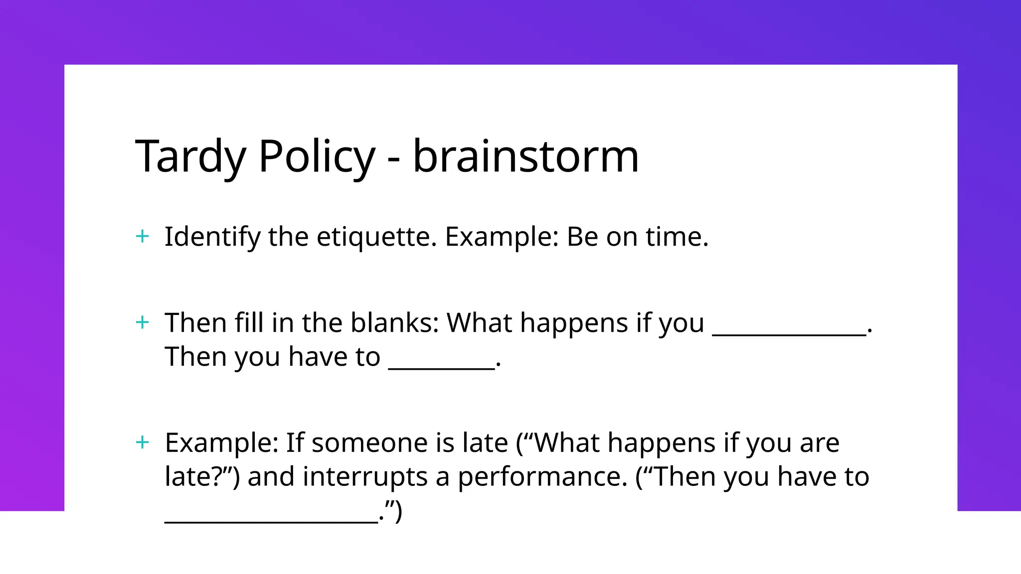 Theatre Etiquette introduction - lesson 1.pptx