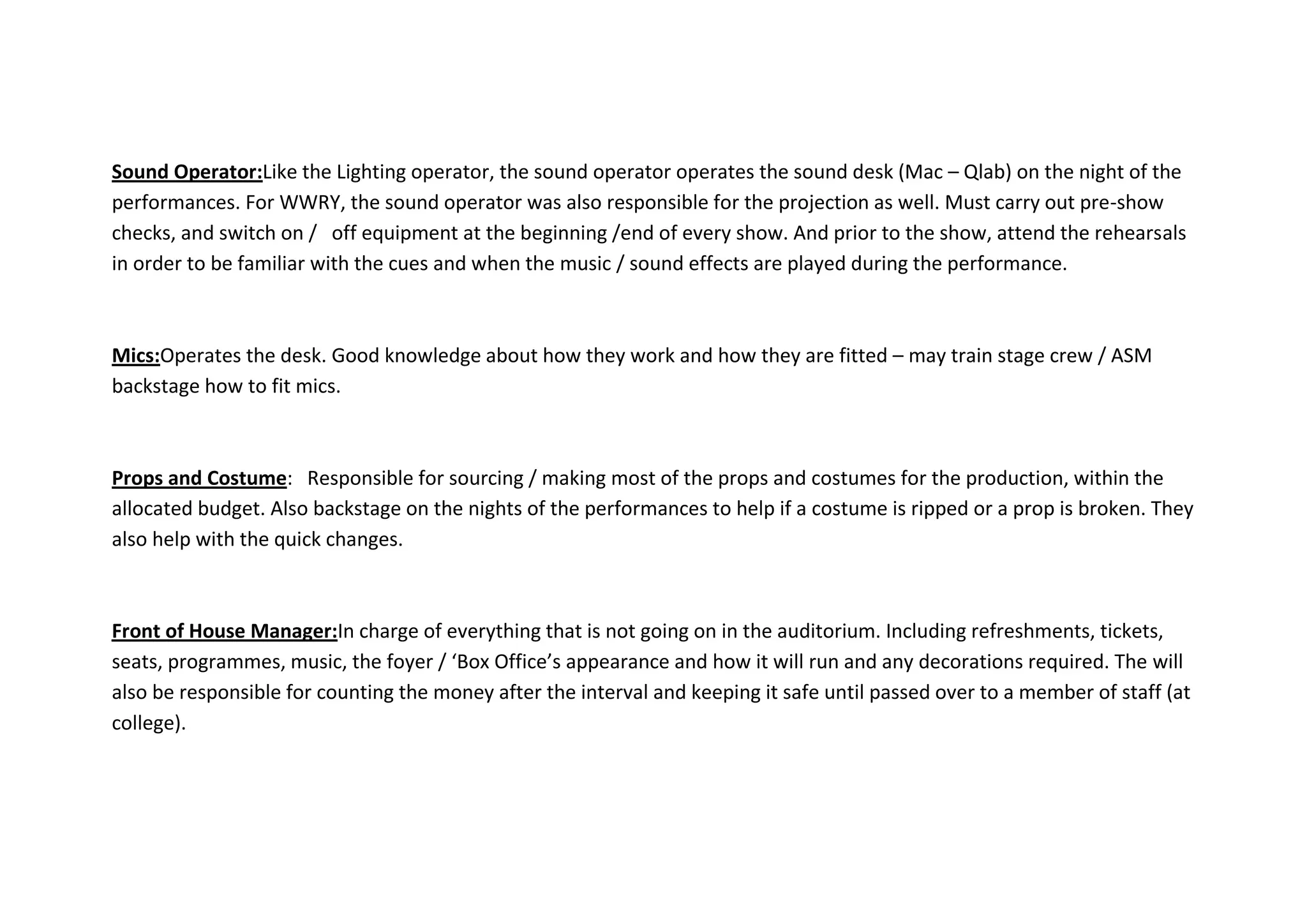 Theatre hierarchy | PPT