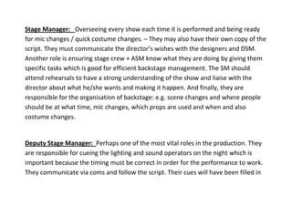 Theatre hierarchy | PPT
