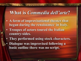 Theatre History Middle ages | PPT