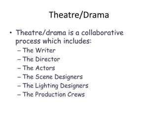 Theatre in imagination | PPT