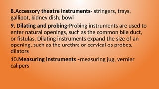 THEATRE INSTRUMENTS ,DECONTAMINATION AND STERILIZATION.pptx