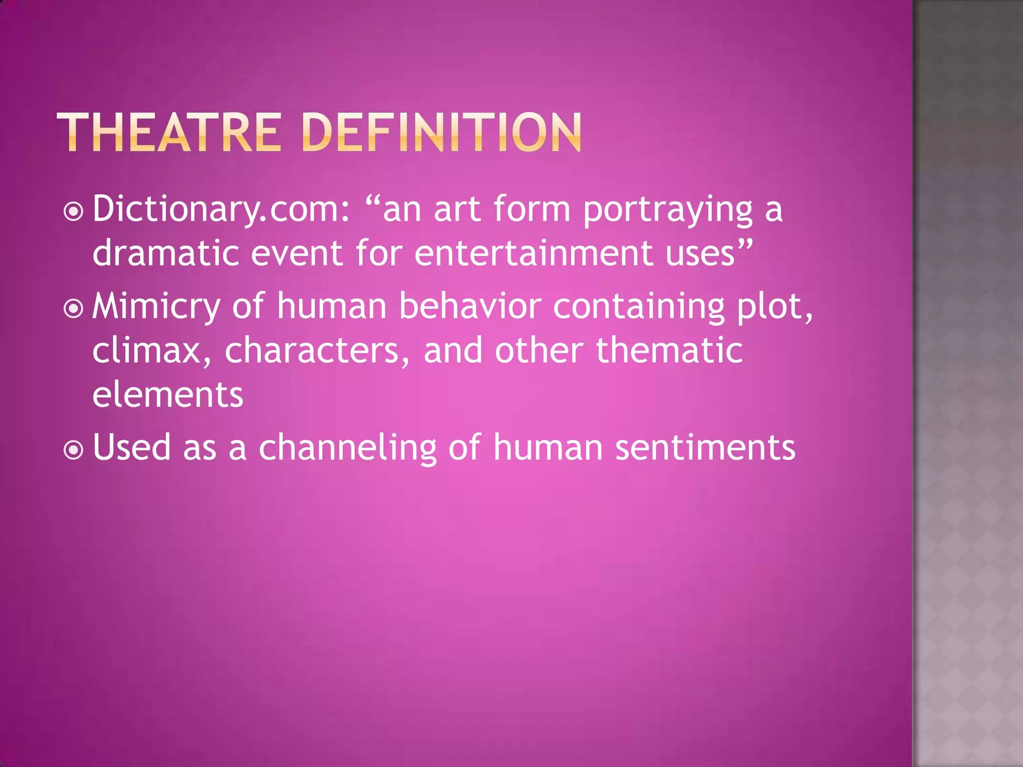 Theatre in the early 20th century | PPT