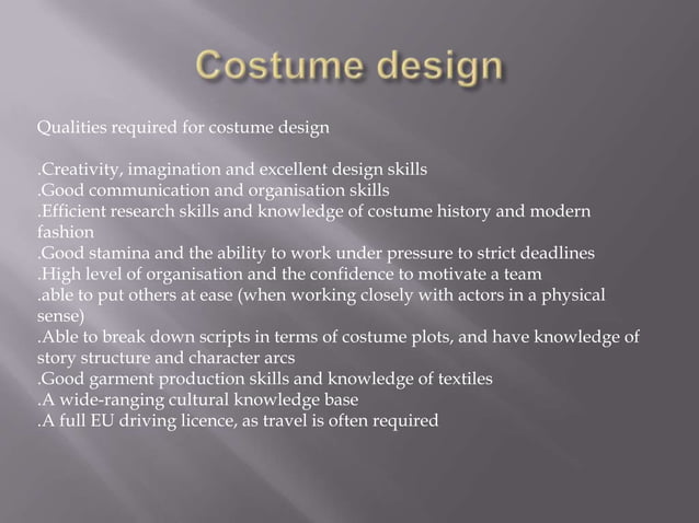 Theatre job roles | PPT