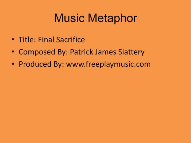 Theatre Metaphor | PPTX