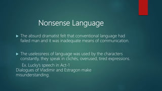 Theatre of absurd | PPTX