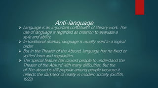 Theatre of absurd | PPTX