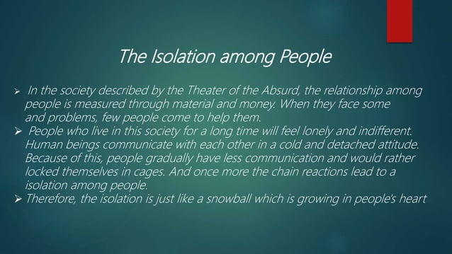 Theatre of absurd | PPTX | Drama | Genres