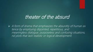 Theatre of absurd | PPTX