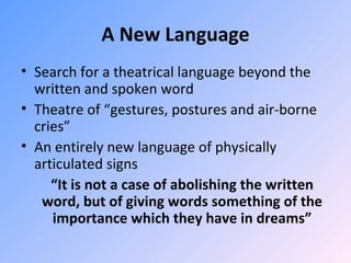 Theatre of cruelty | PPT