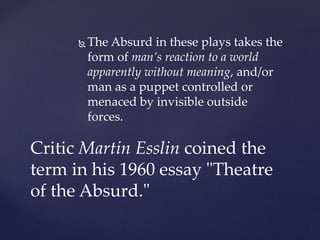 Theatre of the Absurd | PPTX