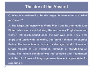 Theatre of the absurd | PPTX