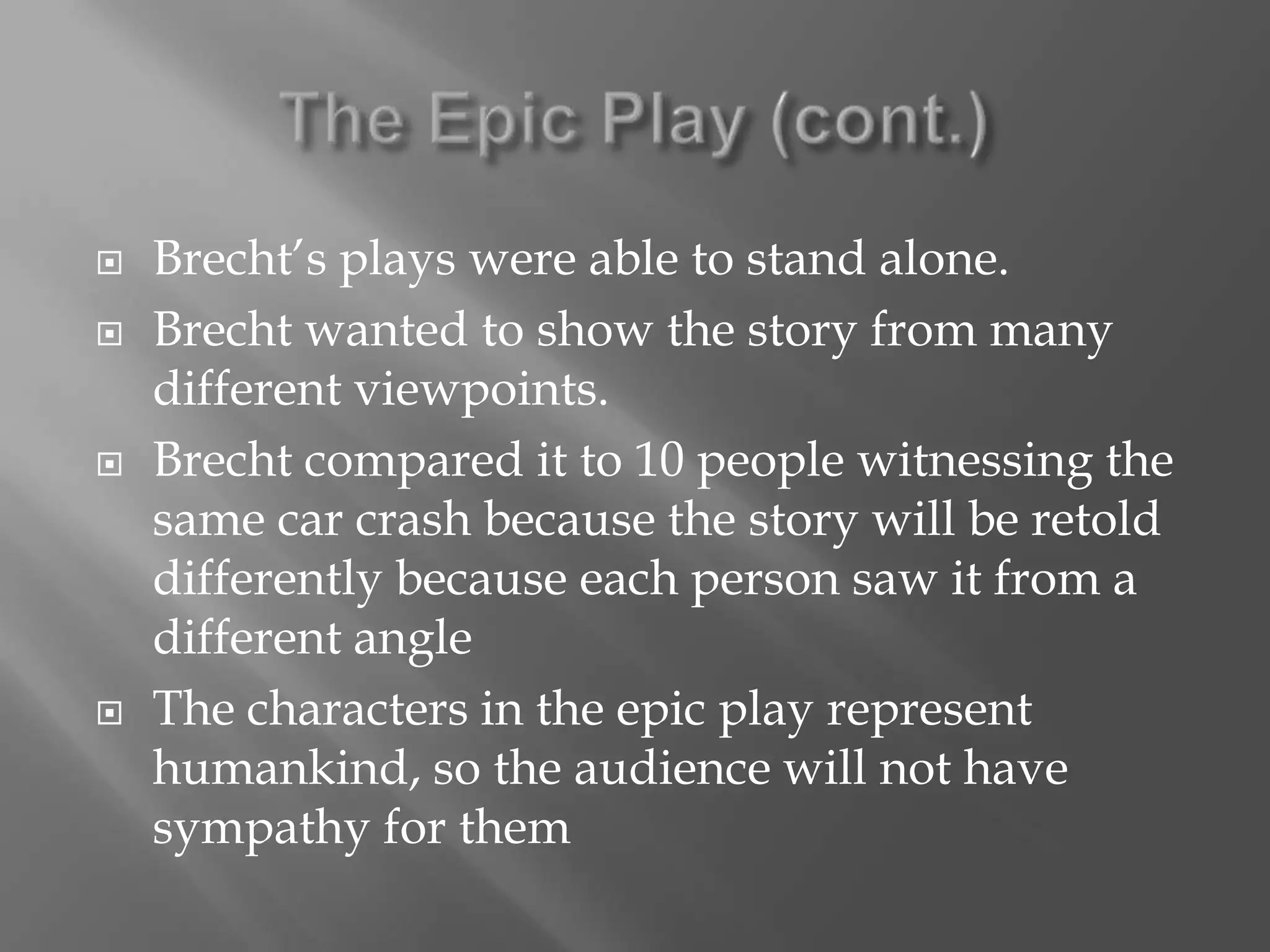 Theatre presentation | PPTX
