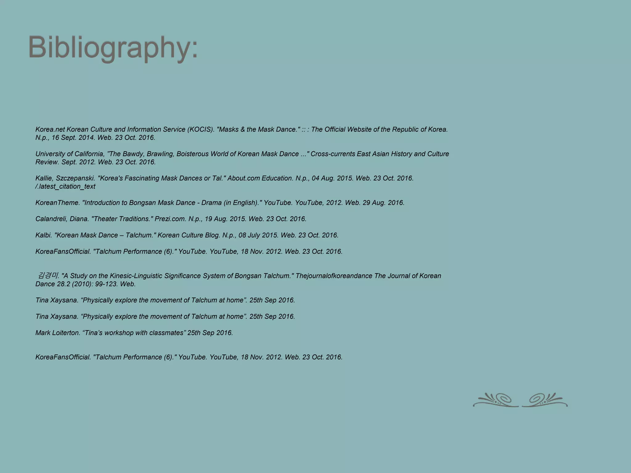 IB Theatre research presentation - Talchum korean mask dance | PPTX