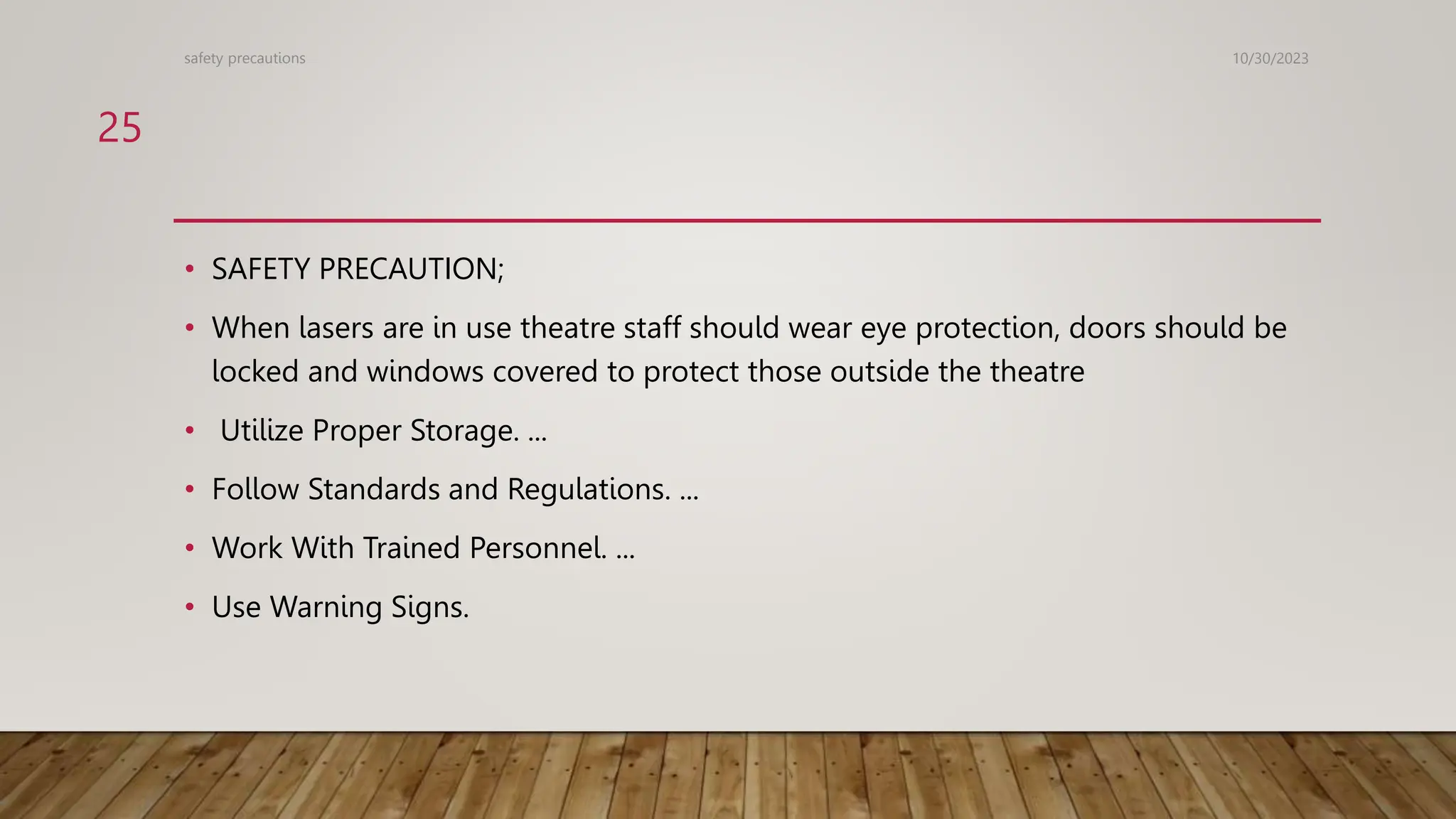 theatre safety .pptx | First Aid | Injuries