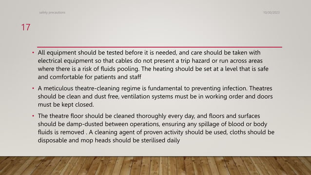 theatre safety .pptx | First Aid | Injuries