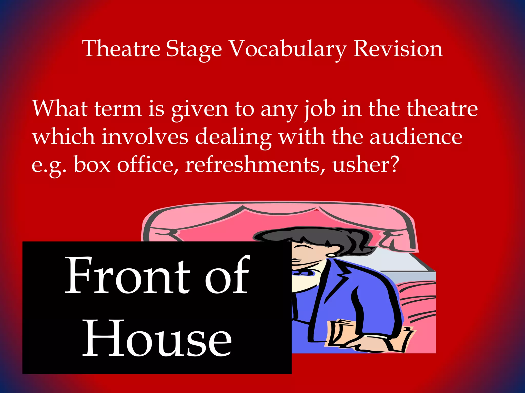 Theatre stages and_terms | PPTX
