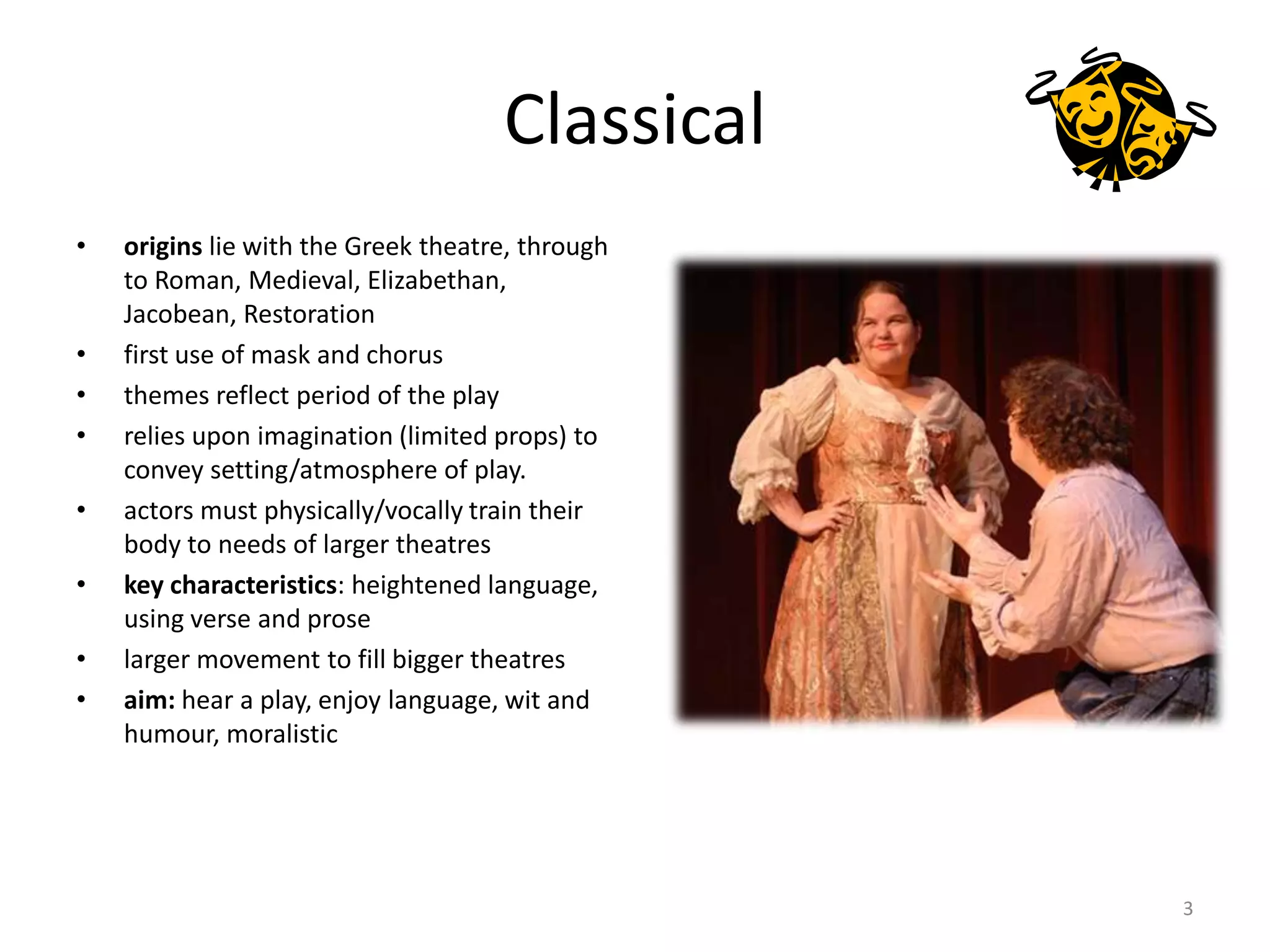 Theatre styles | PPTX