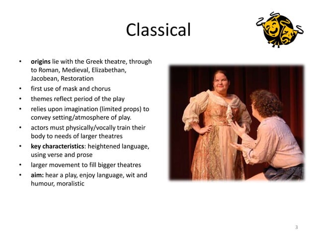 Theatre styles | PPTX