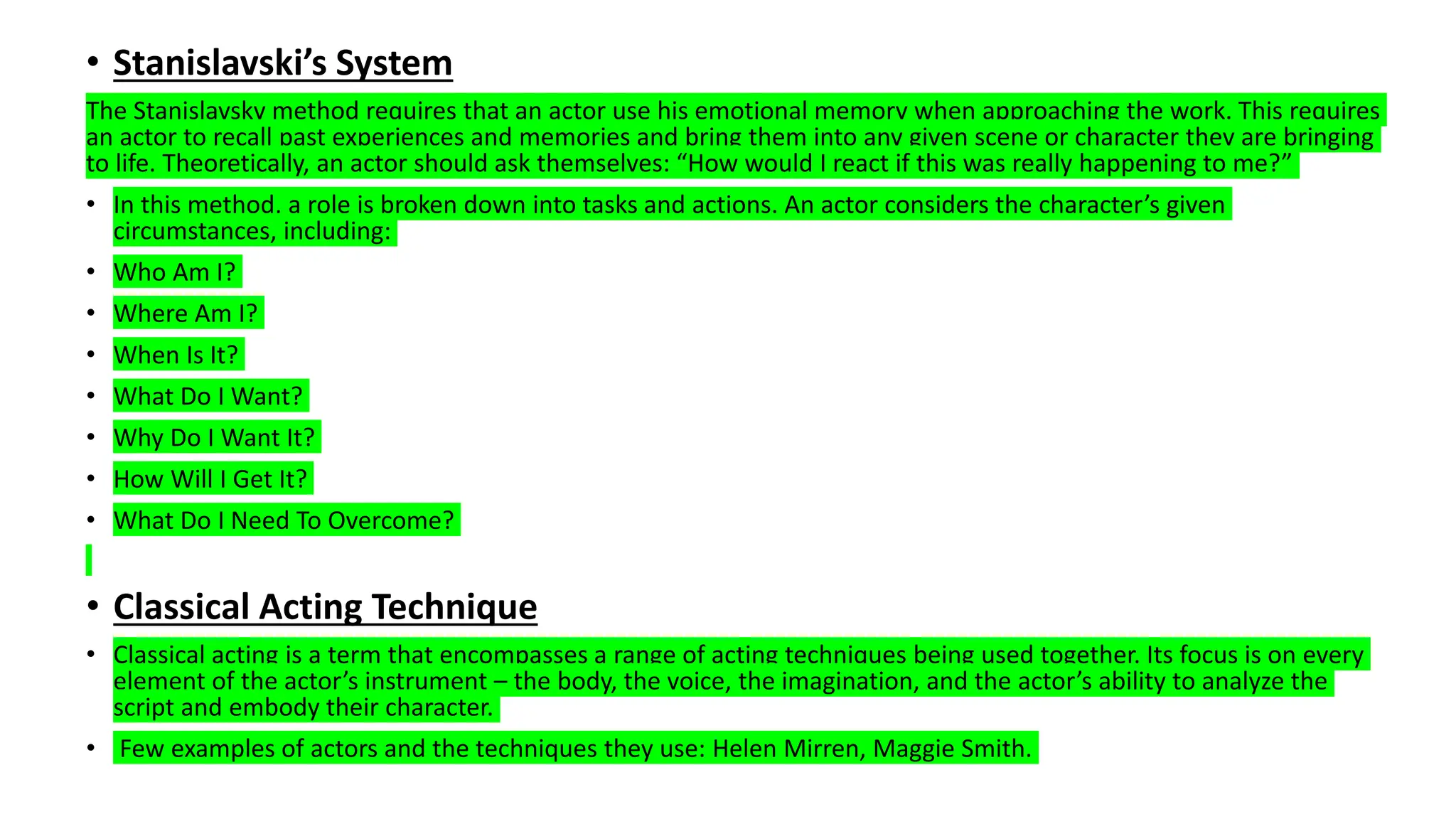 theatre_workshop and acting techniques and auditorium | PPTX | Theater ...