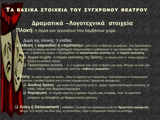 Τα Βασικά Στοιχεία του Θεάτρου | PDF