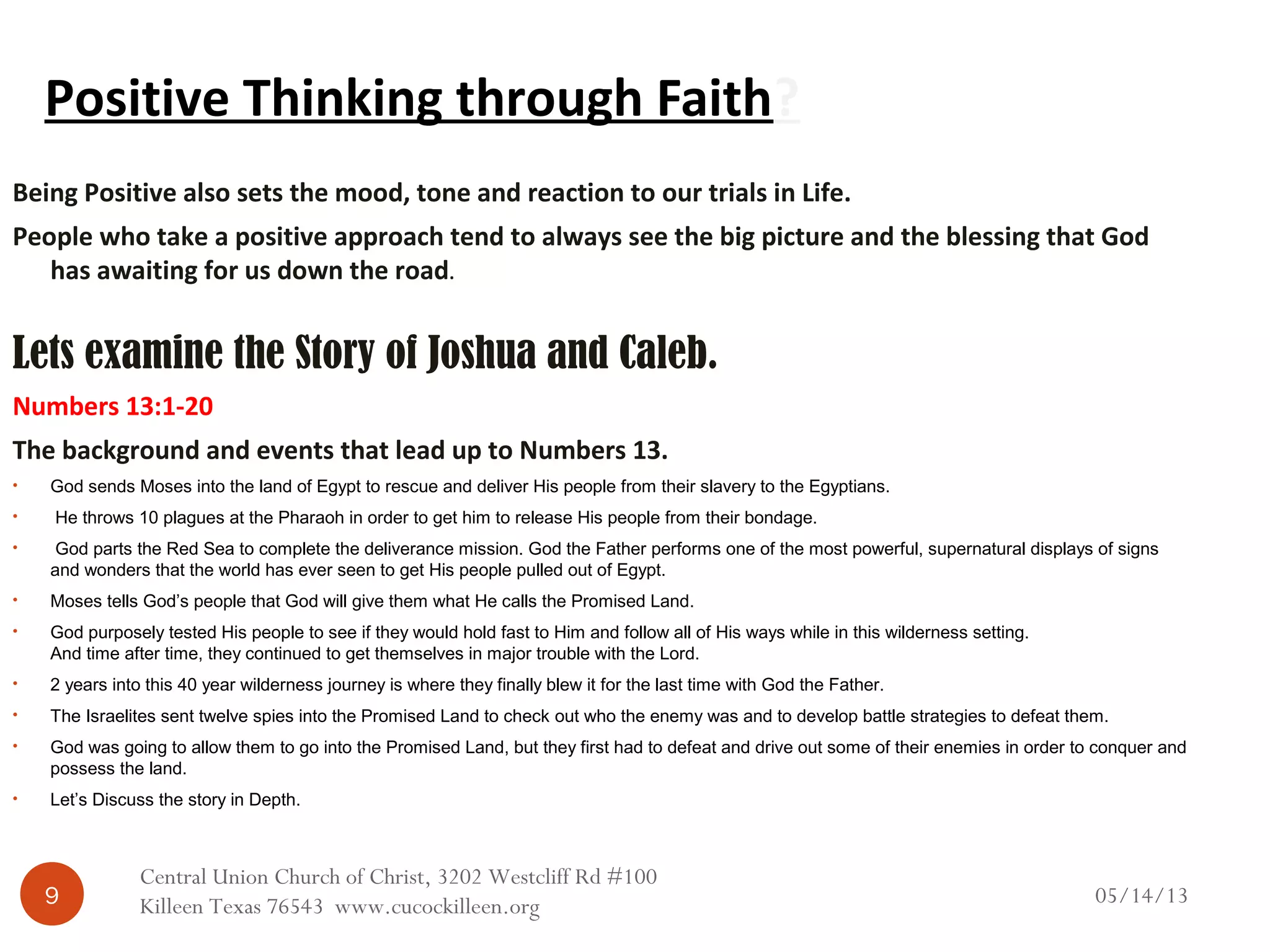 The Attitude of Faith | PPT