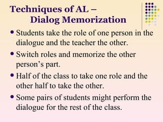 The audio lingual method | PPT