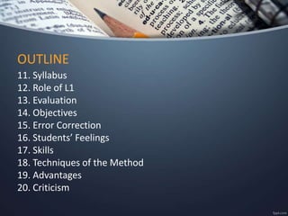 The Audio-Lingual Method (ALM) = Army Method | PPTX
