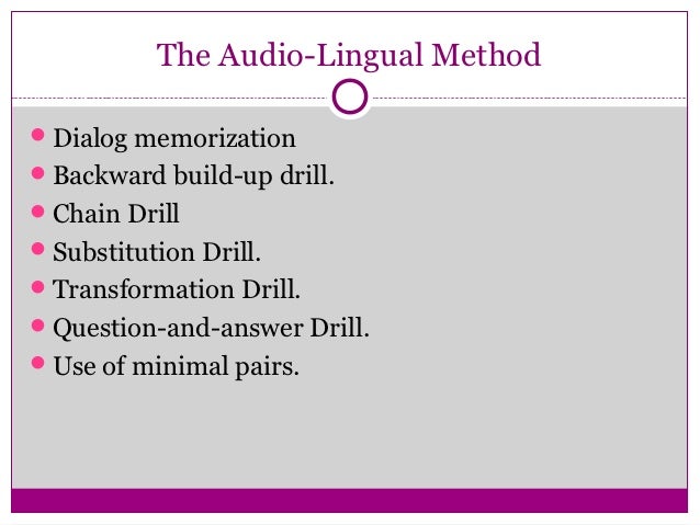 Audio Lingual method