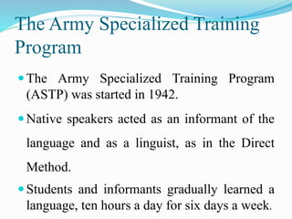 The Audiolingual Method | PPT