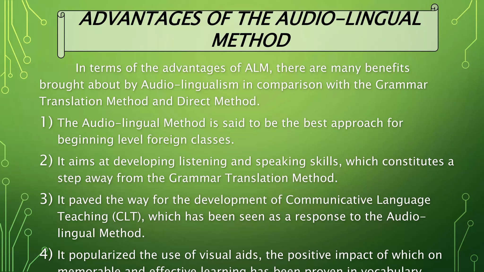 The Audio-Lingual Method | PPTX