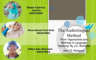 The audiolingual method | PPTX