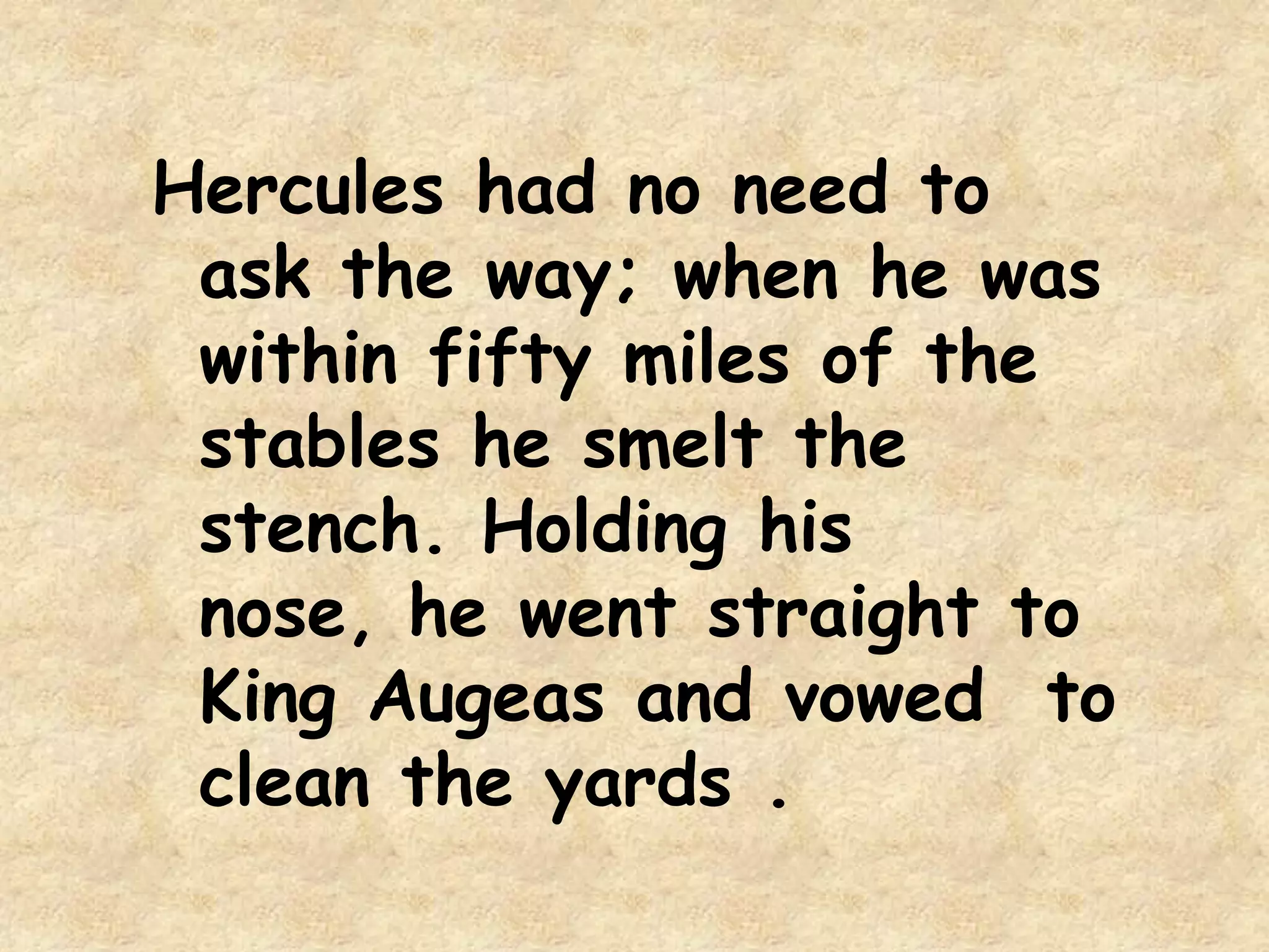 The Augean Stables | PPTX | Sports